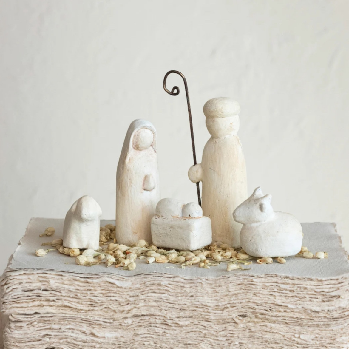 Paper Mache Nativity Set | The Lemonade Stand